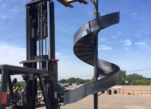 Custom Industrial Spiral Chutes - Minneapolis Sheet Metal Works